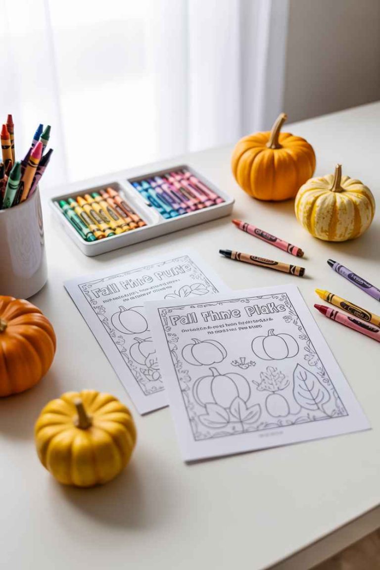 21+ Easy Fall Coloring Pages – Free Printable Fun