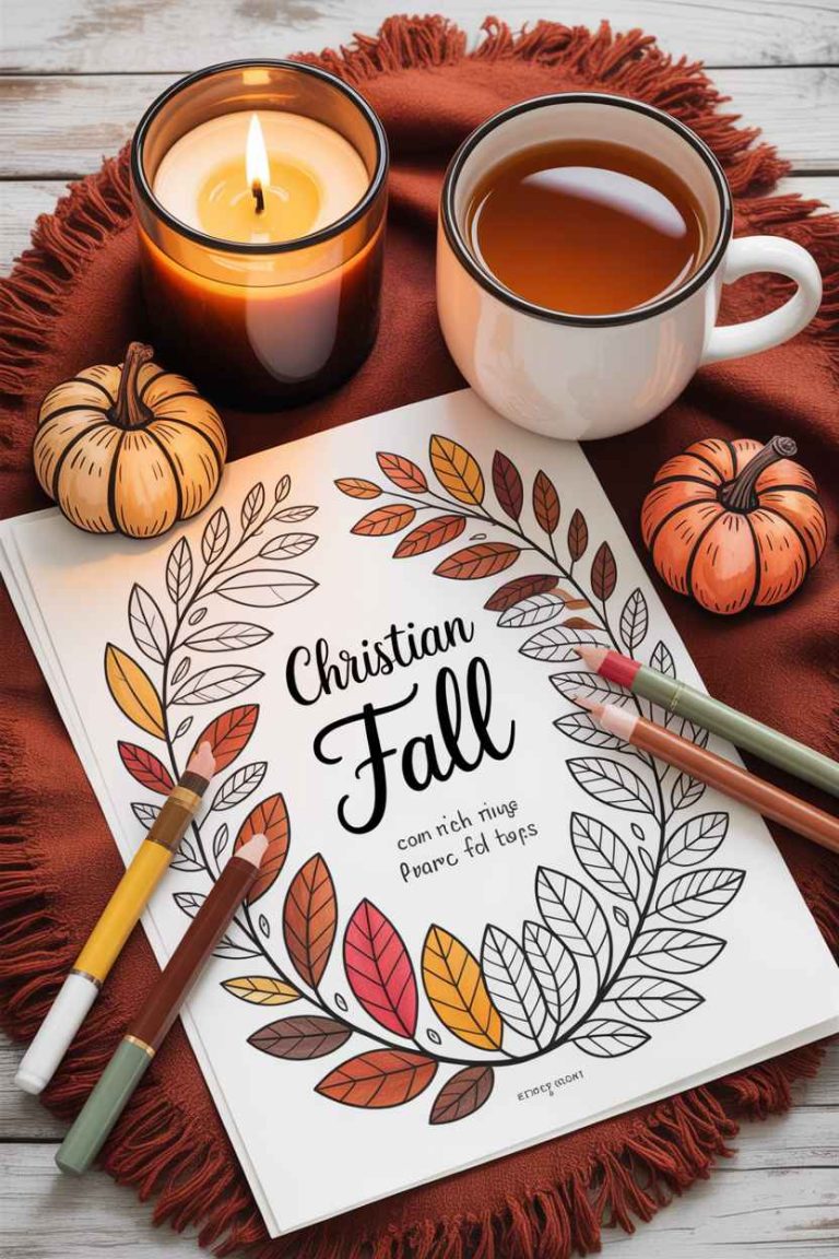 19+Christian Fall Coloring Pages | Free Printable for Kids