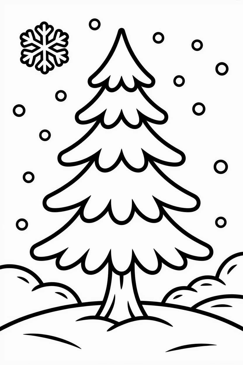 25 Free Coloring Pages Winter Easy Printable PDF For Kids & Adults
