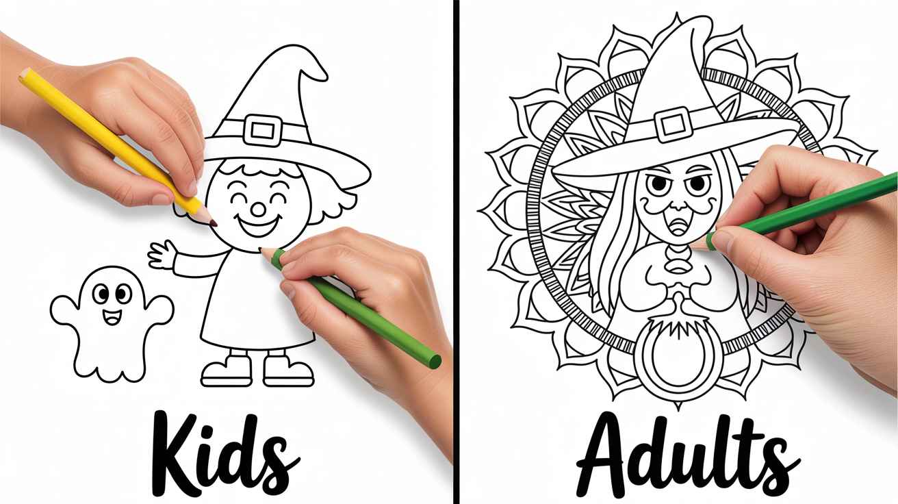 35+ Witch Coloring Pages – Free Download Printables for Kids & Adults