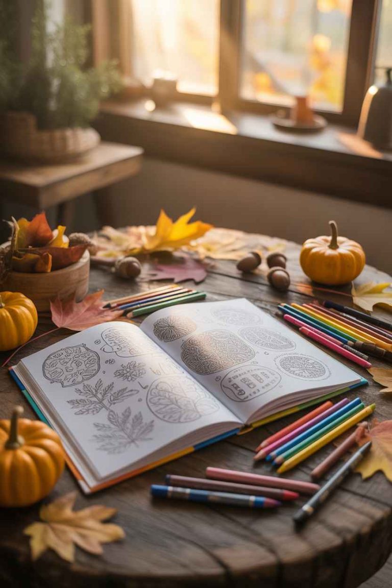 33+ Cute Fall Coloring Pages for Adults | Free Printables