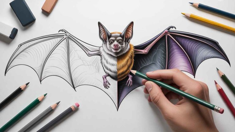 How to Draw a Bat in 5 Easy Steps for Kids | Fun Tutorial