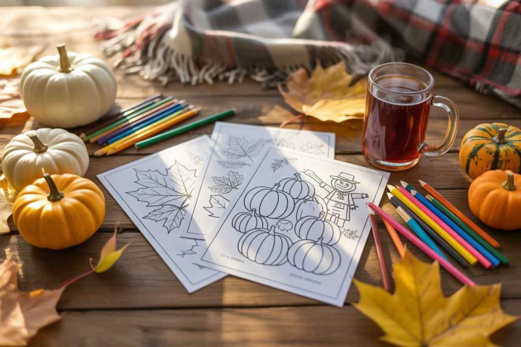 21+ Simple Fall Coloring Pages – Fun & Easy Printables
