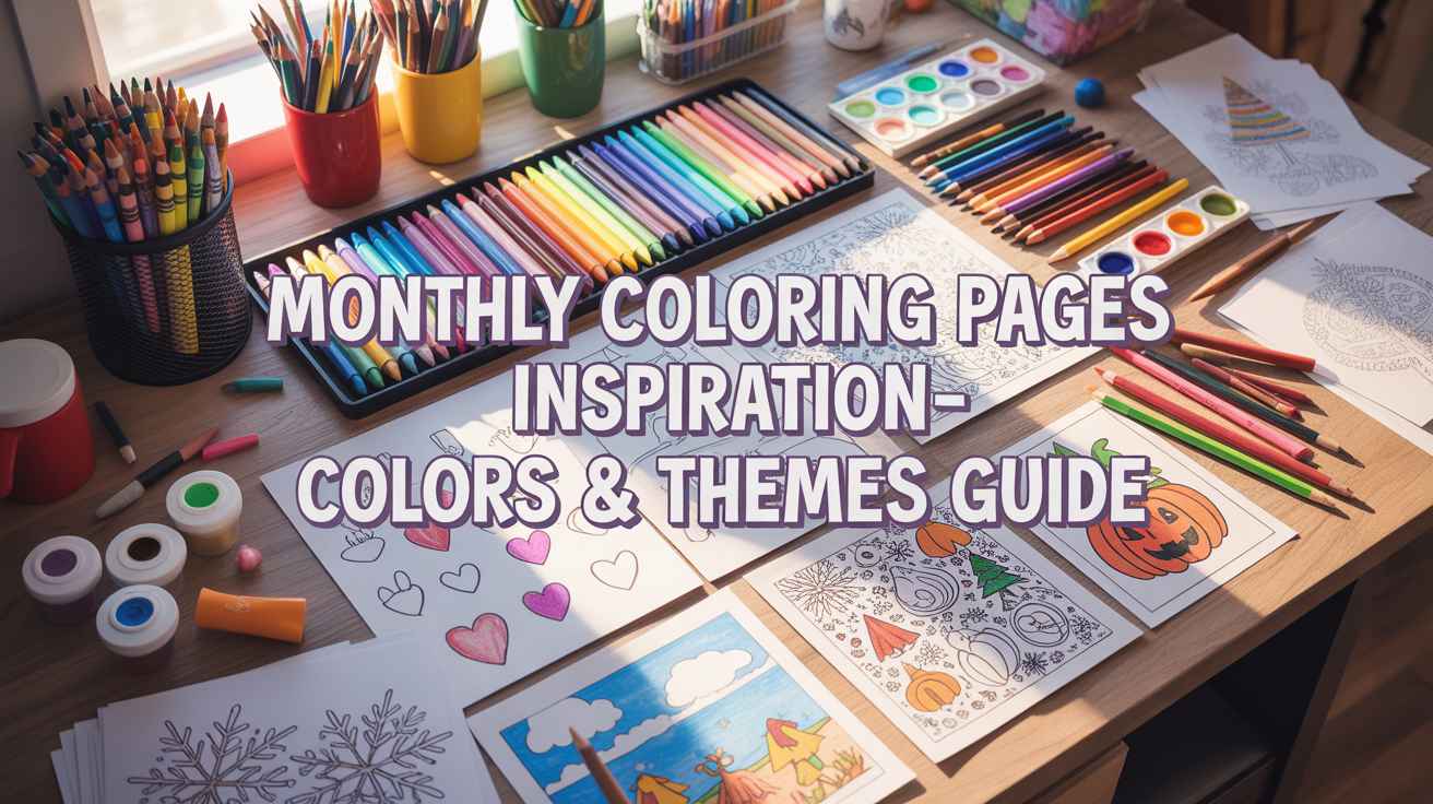 100+Month Coloring Pages Free Printable |12 Fun Designs