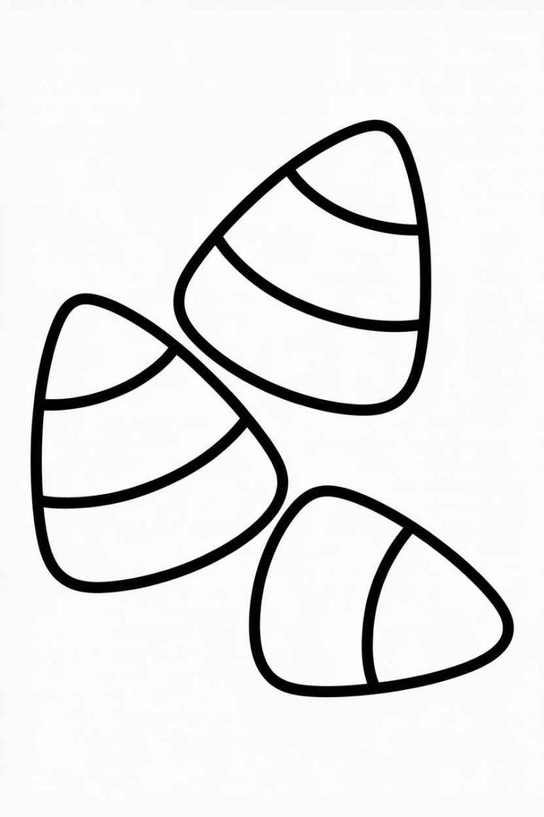 33+ Simple Halloween Coloring Pages for Toddlers & Preschoolers
