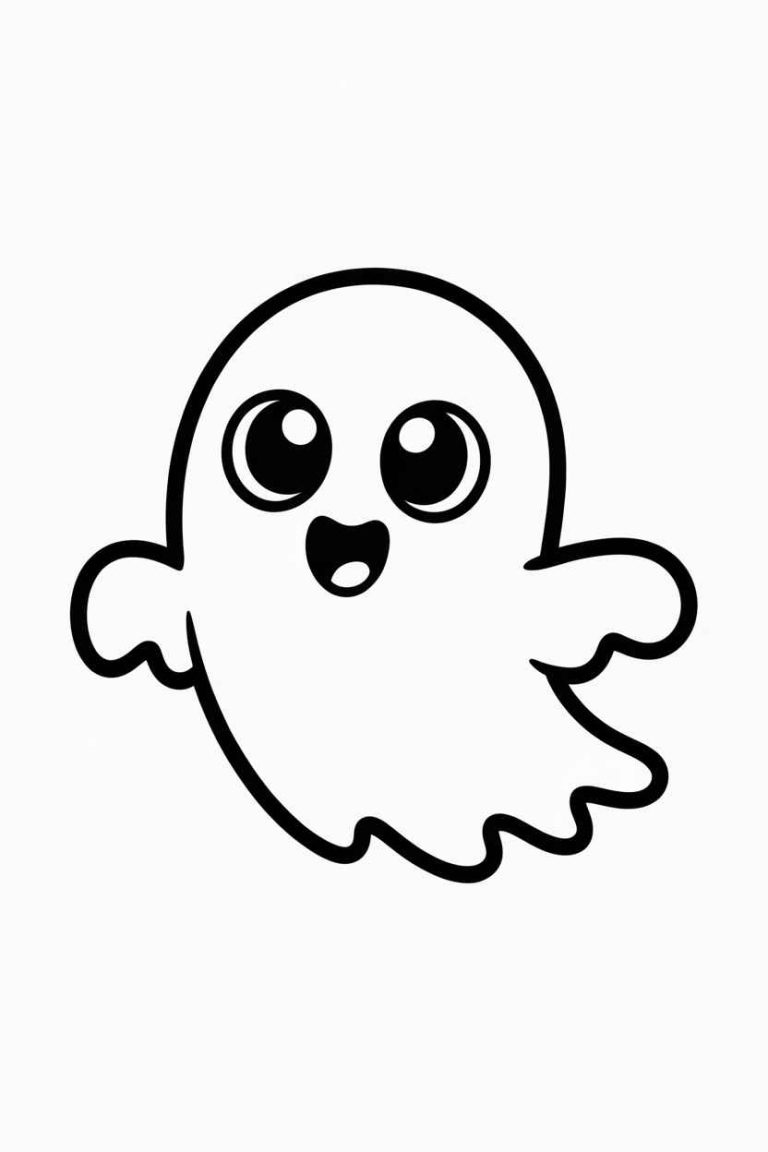 33+ Simple Halloween Coloring Pages for Toddlers & Preschoolers