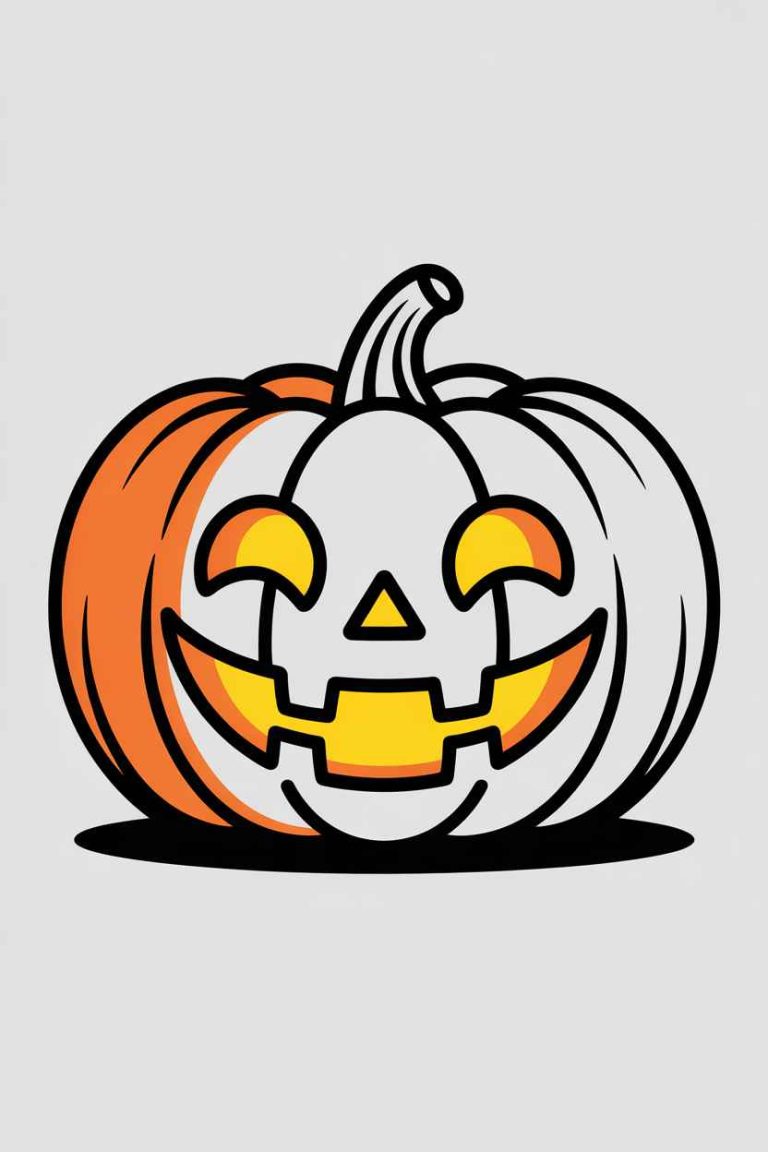 33+ Simple Halloween Coloring Pages for Toddlers & Preschoolers