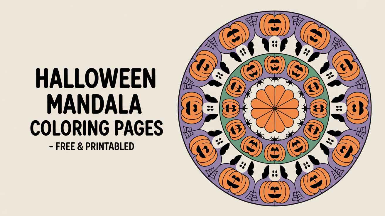 🎃 100+ Halloween Mandala Coloring Pages Free Printable PDFs