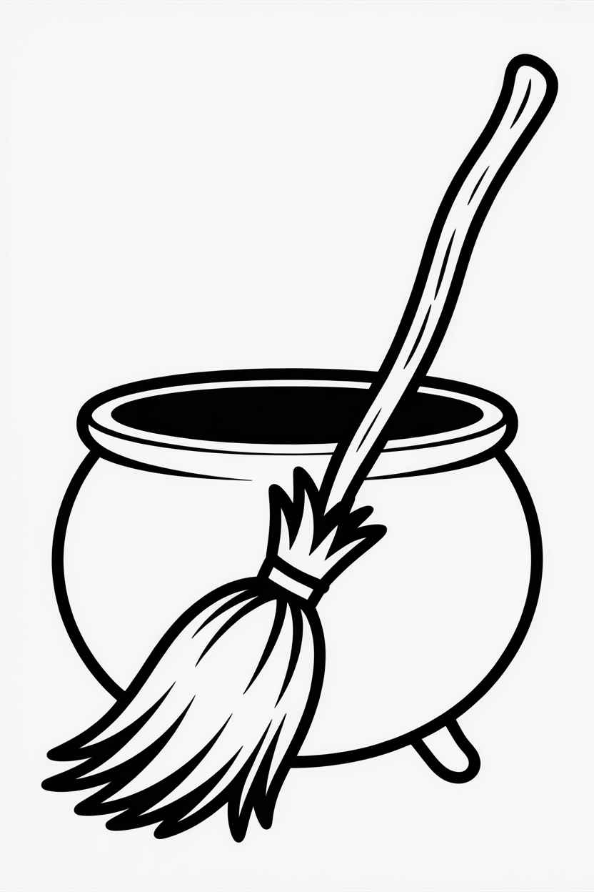 33+ Simple Halloween Coloring Pages for Toddlers & Preschoolers