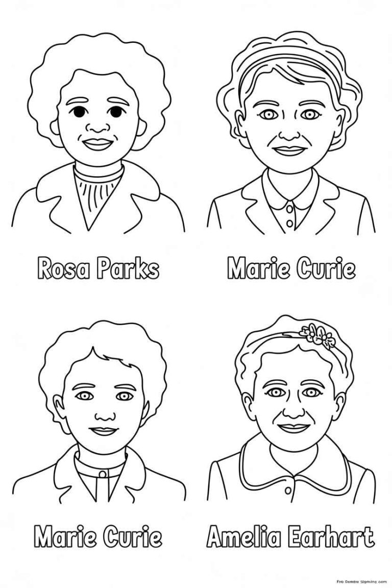 50+ Women History Month Coloring Pages (Free Printables, PDF & Fun Ideas)