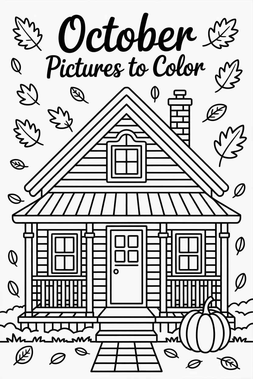 35+ October Coloring Pages – Free Printables for Kids & Adults