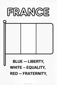 France Coloring Pages: Free Printables, Maps, Flags, and Cultural Fun ...