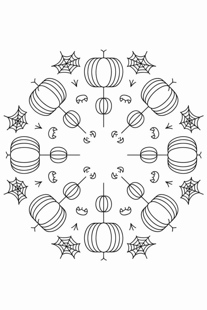 🎃 100+ Halloween Mandala Coloring Pages Free Printable PDFs