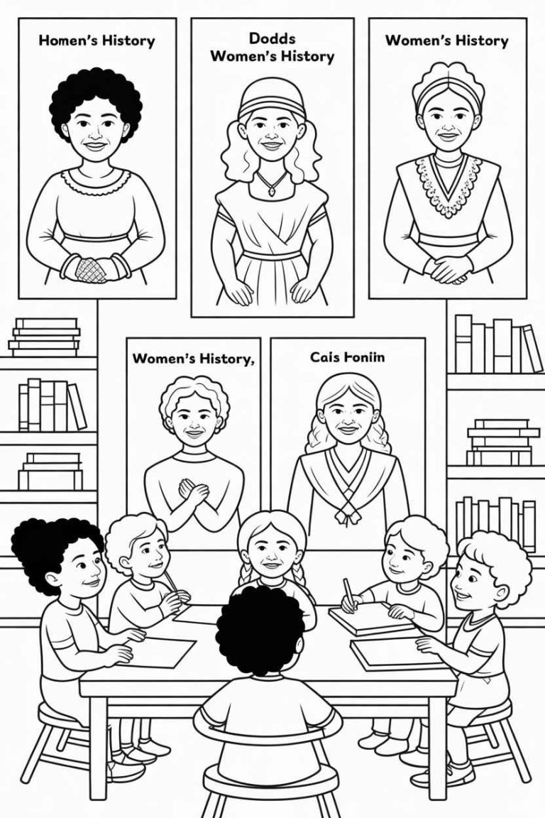 50+ Women History Month Coloring Pages (Free Printables, PDF & Fun Ideas)