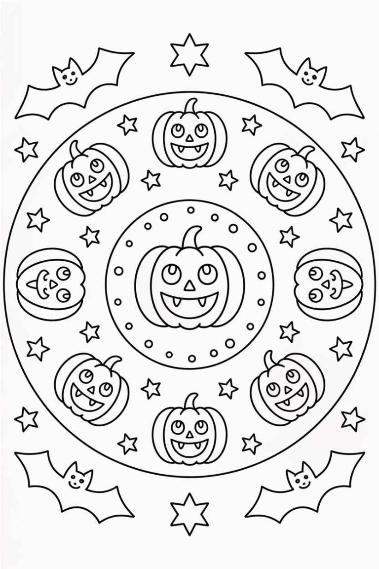 🎃 100+ Halloween Mandala Coloring Pages Free Printable PDFs