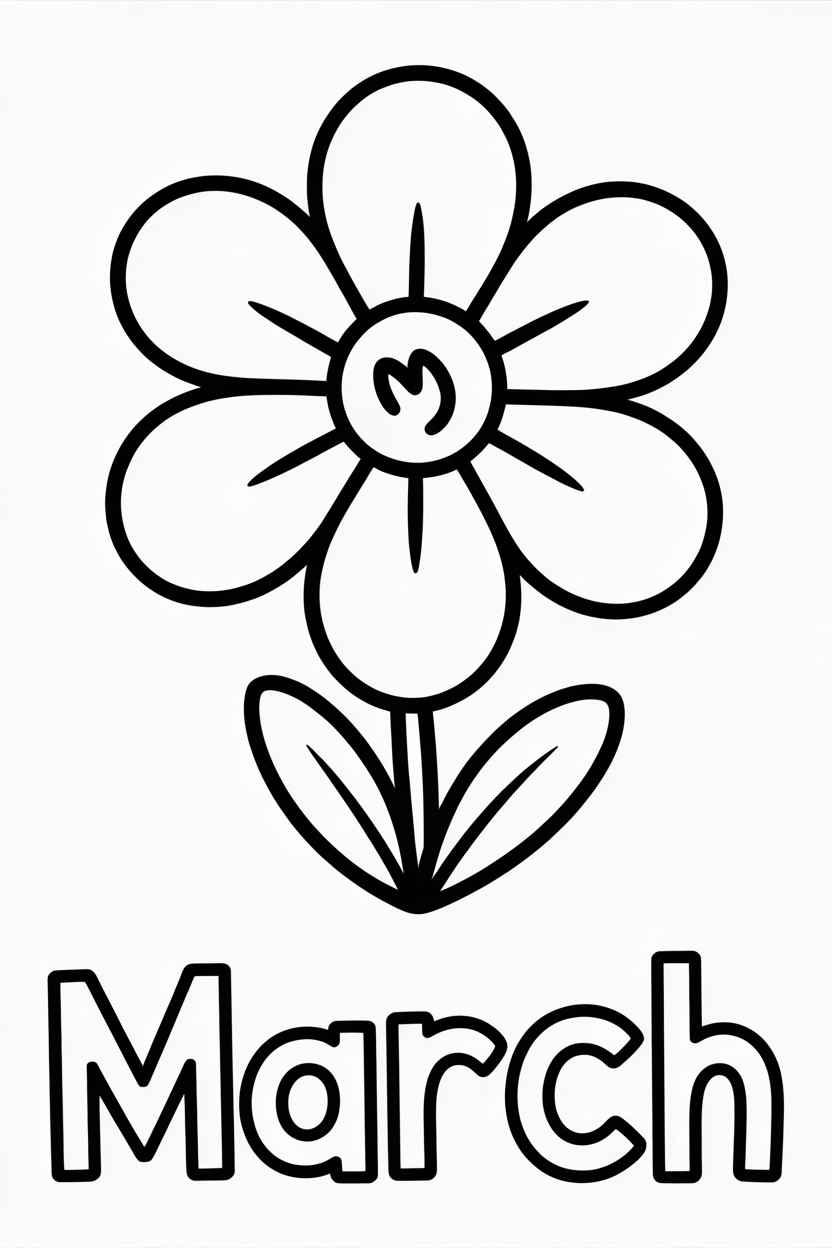 50+ March Coloring Pages Free Printable for Spring & St. Patrick’s Day