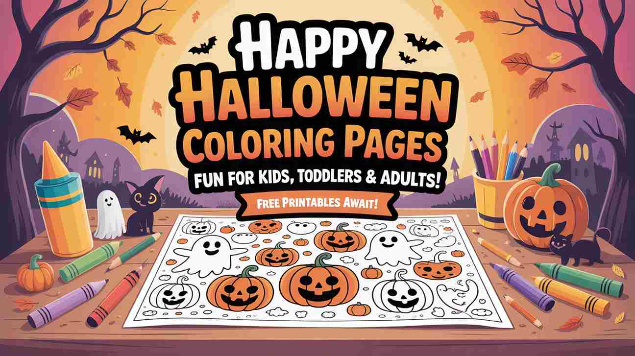 🎃 100+ Happy Halloween Coloring Pages: Free Printables 🦇