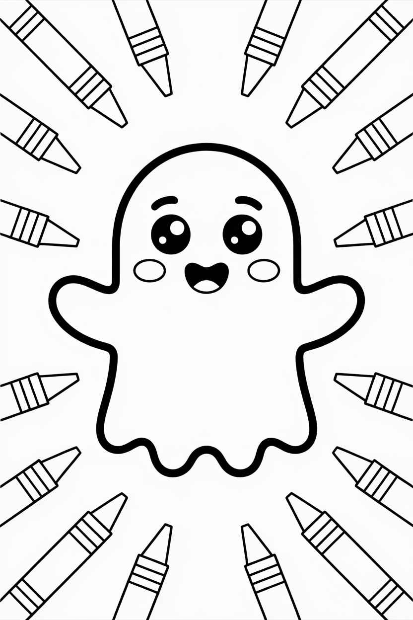 100+ Cute Halloween Coloring Pages 🎃 | Free Download 2025