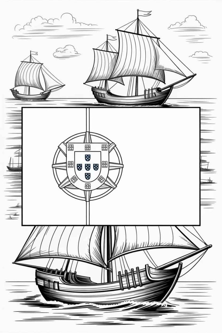 35+ Portugal Flag Coloring Pages – Free & Printable