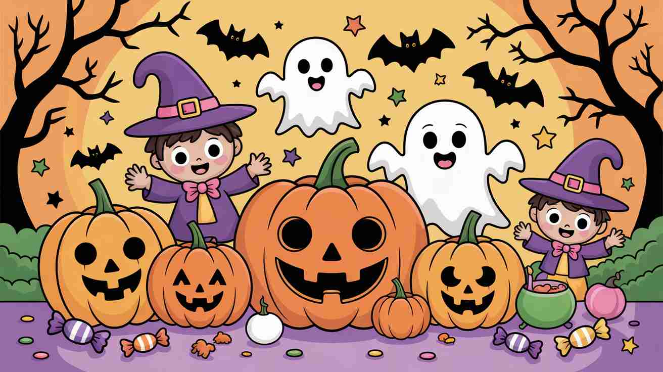 🦇 100+ Free Preschool Halloween Coloring Pages 🎃 for Kids