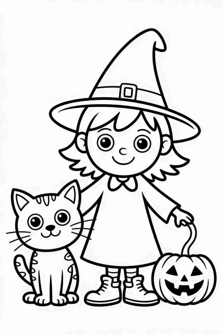 🦇 100+ Free Preschool Halloween Coloring Pages 🎃 for Kids