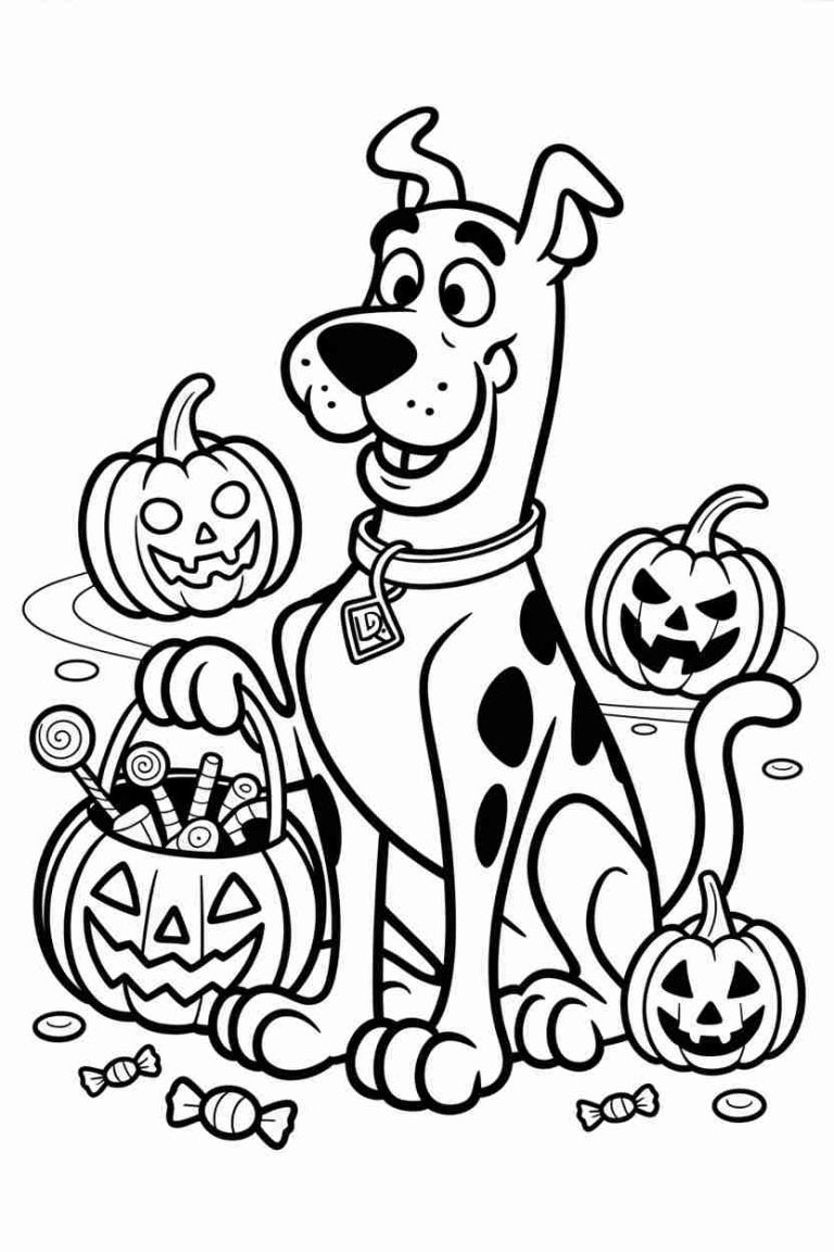 50+ Free Scooby-Doo Halloween Coloring Pages 🎃 Printable Fun